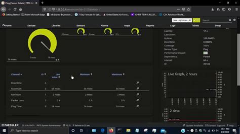 Prtg Adding A Simple Ping Sensor To Windows Youtube