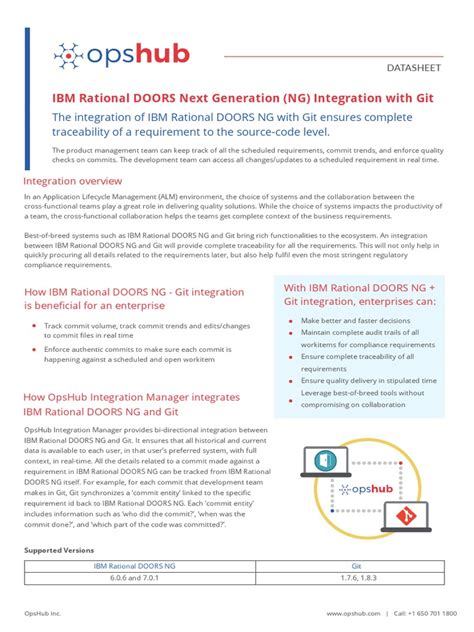Ibm Rational Doors Next Generation Ng Integration With Git Pdf Information Technology