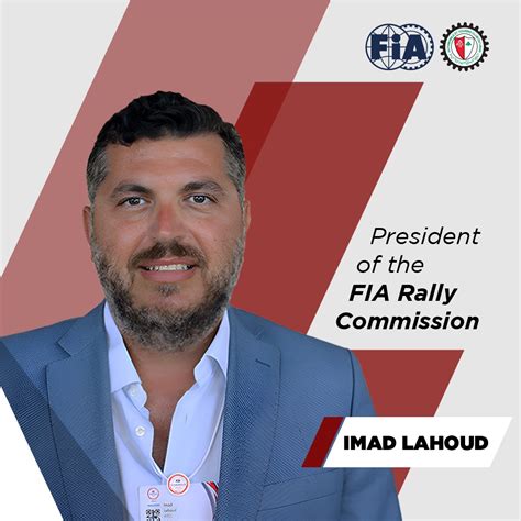 Imad Nasri Lahoud Président De La Commission Des Rallyes Au Sein De La Fédération