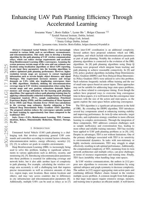 Pdf Enhancing Uav Path Planning Efficiency Through Accelerated Learning