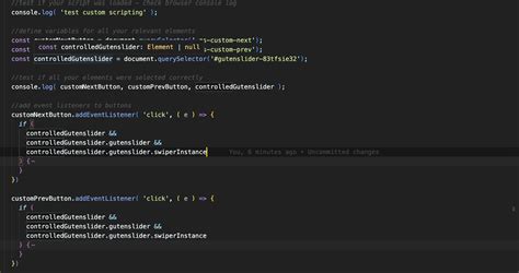 gutenslider custom javascript scripting gutenslider