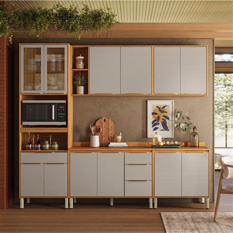 Cozinha Modulada Plena 04 Demóbile ı Guarda Roupas ı Cozinhas ı Demartêz