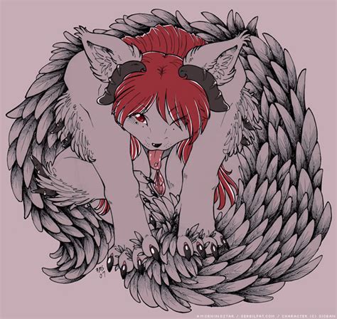 Rule 34 Anthro Autocunnilingus Cunnilingus Feathers Female Horns
