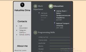 HTML Resume Templates Demo Free Code
