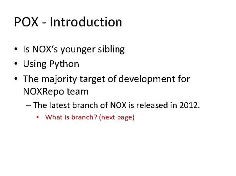 NOX POX Controller Speaker Crystal Outline Introduction NOX