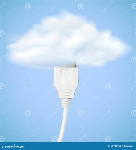 Vector Cloud Computing Concept Stock Vector Illustration Of Cloudy