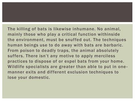 Ppt Why Is It Illegal To Kill Bats Check Out Bat Removal In Ontario