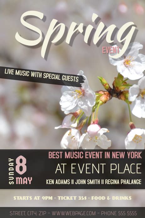 Spring Event Flyer Template Postermywall
