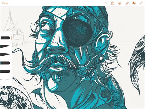 Adobe Masterclass Pirate Illustration Demo On Behance