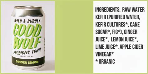 Good Wolf Probiotic Tonic And Water Kefir Organic Soda Pops