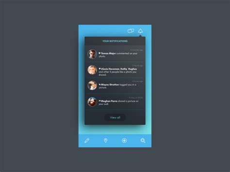 Notifications Designs Created By Ui Desgn Daily
