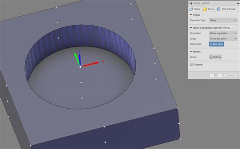 Solved Empty Toolpath Contour Hole With Draft Autodesk Community