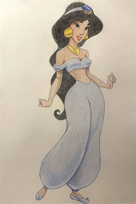Drawings Of Disney Princess Jasmine Princess Jasmine Original Art