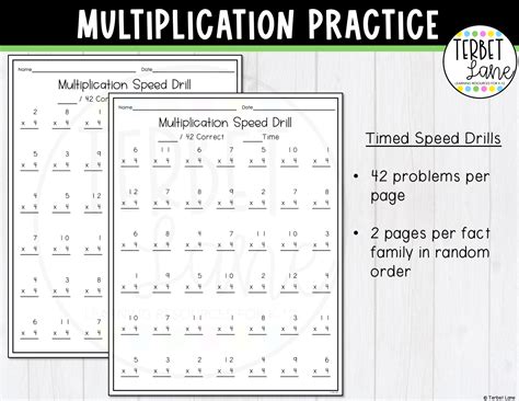 Multiplication Facts Practice Worksheets Classful