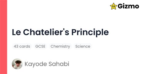 Le Chateliers Principle Flashcards