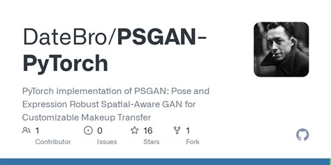 GitHub DateBro PSGAN PyTorch PyTorch Implementation Of PSGAN Pose And Expression Robust