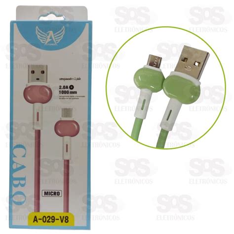 Cabo Micro Usb V8 20a Com 1metro Altomex A 029 V8