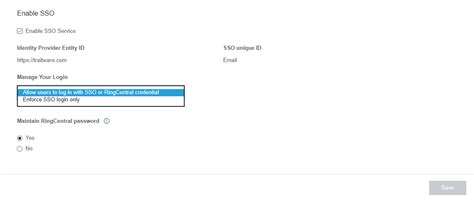 Ringcentral Saml Integration Documentation Traitware Inc
