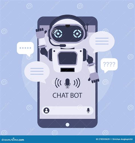 Chatbot Artificial Intelligence Abstract Concept Illustration Stock Vector Illustration Of