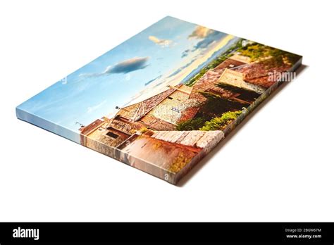 Canvas Print With Gallery Wrap Technique For Mounting And Stretching