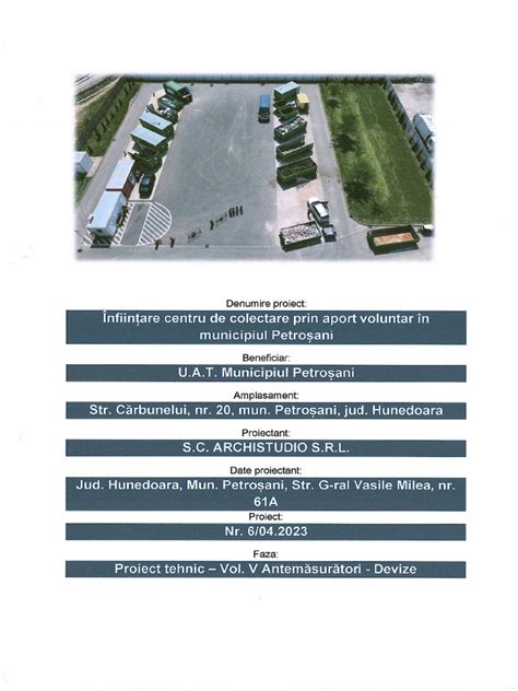 Vol V Antemasuratori Devize F1 F2 F3 Semnat Pdf