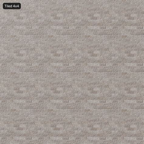 Aggregate Running Concrete Block Wall Texture Beige Poliigon