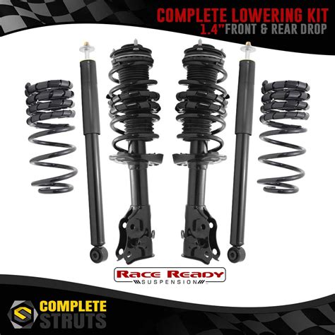 Front And Rear Suspension Struts And Lowering Spring Kit 2006 2011 Honda