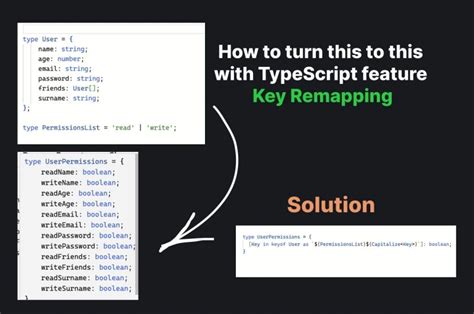Ayush Singh ⚛ On Linkedin Typescript Key Remapping Feature Example