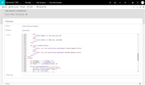 아웃바운드 마케팅에서 이벤트 웹 사이트에 결제 게이트웨이 추가 Dynamics 365 Customer Insights
