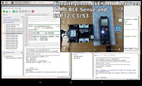 Embedded Things Circuitpython Ble Uart Between Xiao Ble Sense And