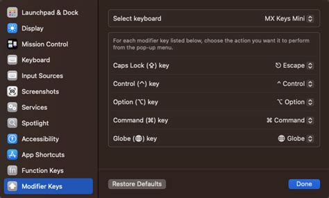 macos using caps lock as esc in mac os x stack overflow