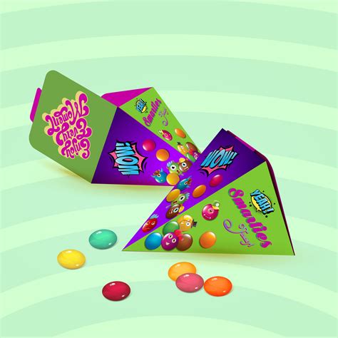 Colorful Smarties Candy Box