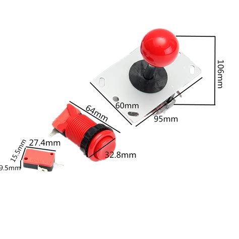 Joystick Push Button Start Button Micro Switch Diy Kit For Arcade Game