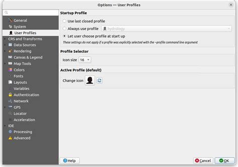 [feature] user profile selector request in qgis · issue 8211 · qgis
