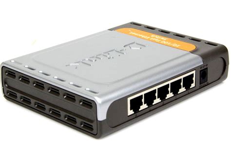 D-Link 5-Port 10/100 Mbps Fast Ethernet Switch DES-1005D ver. 5.1 ...