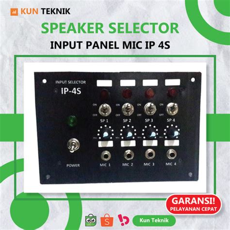 Jual Speaker Selector Ip 4s Input Panel Mic Dinding Dengan Saklar Kab Bogor Kun Teknik