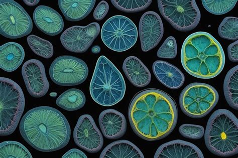 Plant Cells Viewed Via A Microscope Generative Ai Premium Ai
