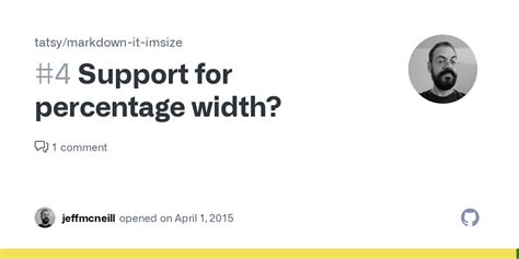 Support For Percentage Width · Issue 4 · Tatsymarkdown It Imsize