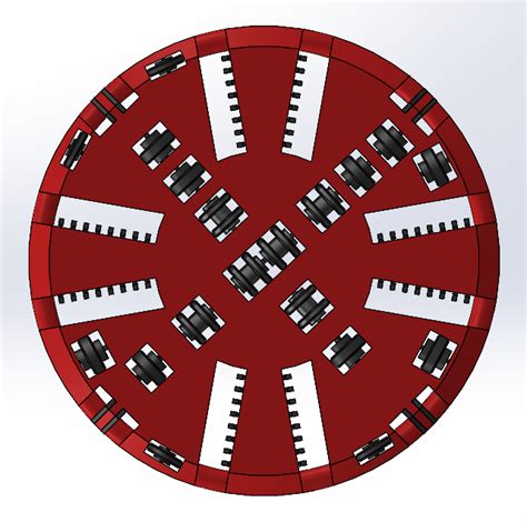 盾构机刀盘 Solidworks 2020 模型图纸下载 懒石网