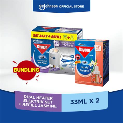 Jual Baygon Liquid Electric Refill Jasmine And Dual Heater 33ml Shopee