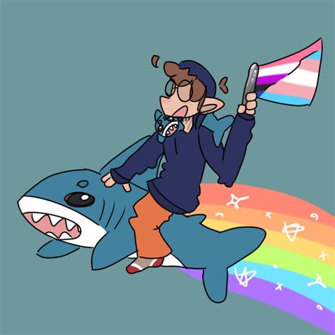 More Art From Me Because Im Pretty Sure My Blahaj Is Making Me Trans 🙃 Rblahaj