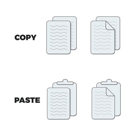 Copy Paste Icon Clip Art File Copy Paste 14396060 Vector Art At Vecteezy