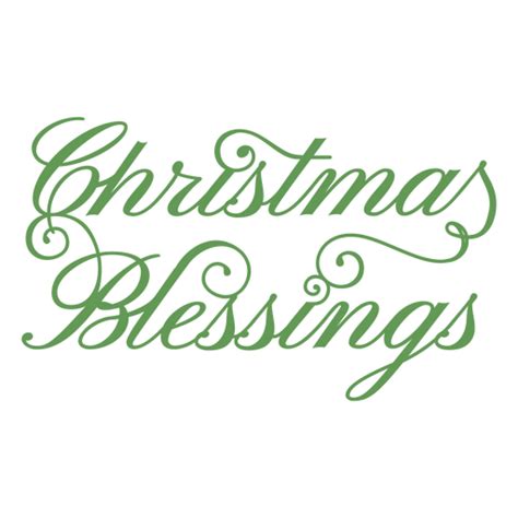 Diseño Png Y Svg De Diseño De Bendiciones Navideñas Para Camisetas