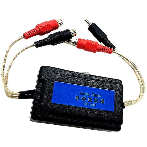 Auto Ground Loop Isolator 3 5mm Audio Jacks Audio Stereo Noise Suppressor Filter 3 5mm Car Rca