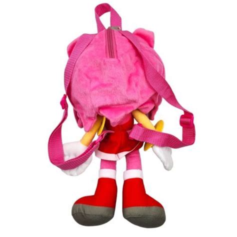 Sonic The Hedgehog Amy Rose Sonic Plush Backpack Purse 16 Inch Pink