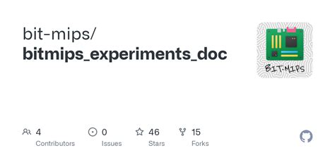 GitHub Bit Mips Bitmips Experiments Doc