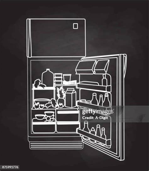 Open Fridge Drawing Photos And Premium High Res Pictures Getty Images