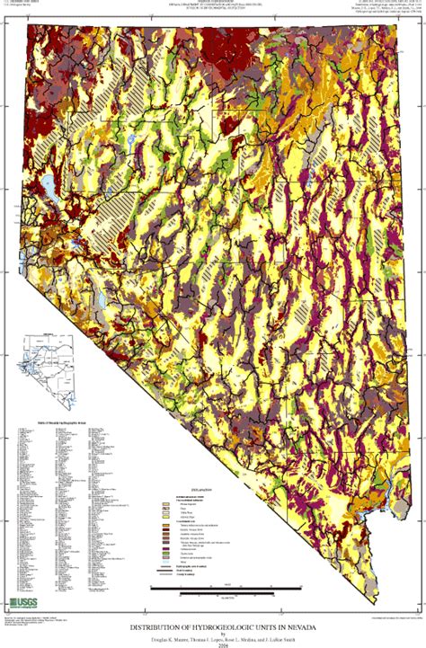 Usgs Sir 2004 5131 Hydrogeology And Hydrologic Landscape Regions Of Nevada