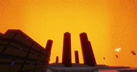 Sun With Dyson Ring In End One Part Of Our Megabuild Details In Comments R Minecraftbuilds