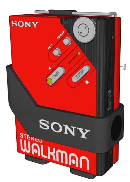 3d Sony Walkman Model Turbosquid 1277037